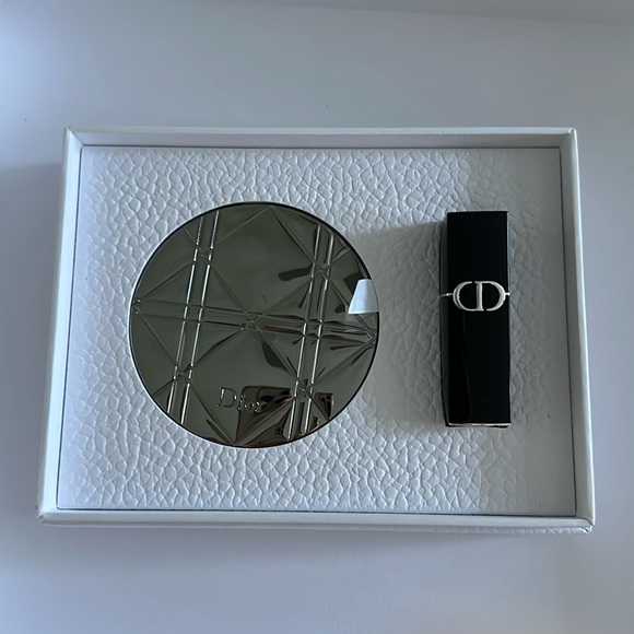 Dior | Makeup | Dior Silver Mirror And Lipstick Set In Box Lipstick 72 ...